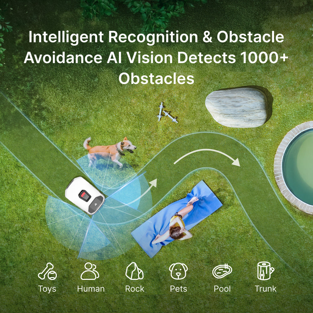 AI Robot Lawn Mower Without Perimeter Wire - ANTHBOT Genie